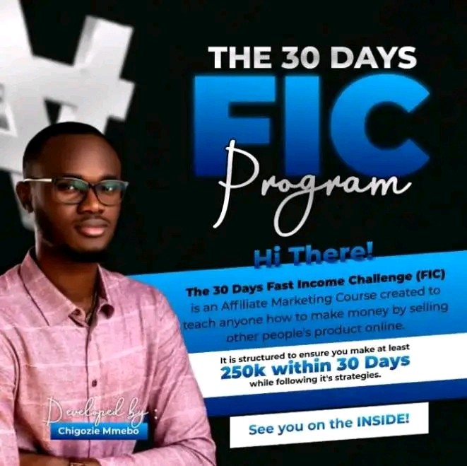 Buy 30 days fast income challenge (FIC) training by Wisdom Akachi on Selar