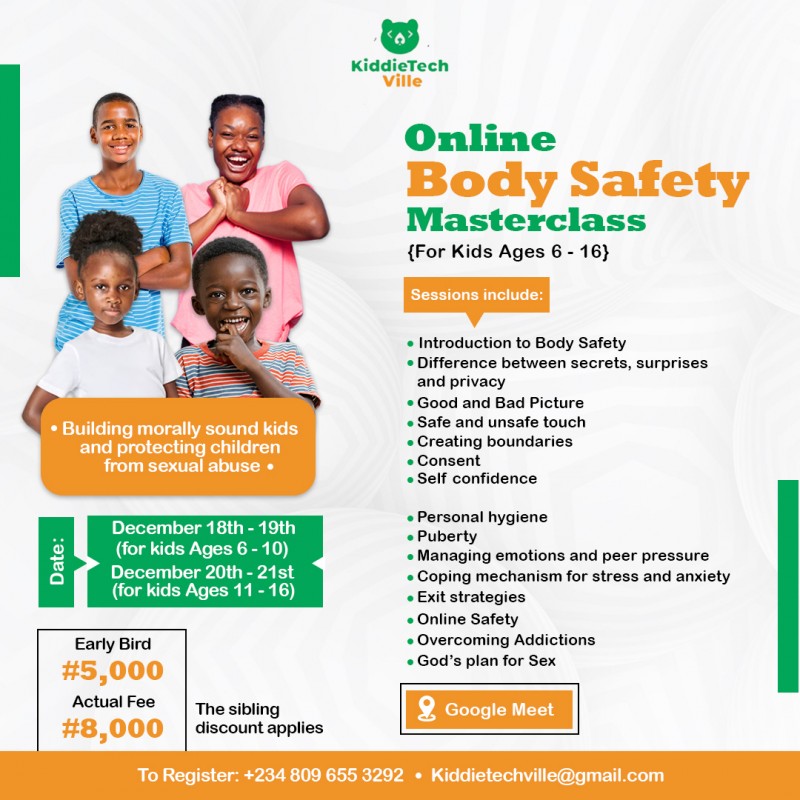 Buy Body Safety MasterClass by Kiddie Ville on Selar