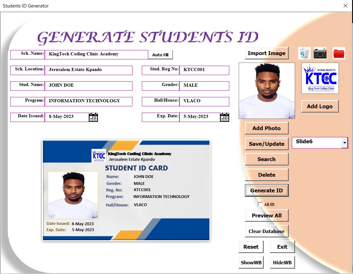 Buy ID Builder Application by ABDULAI RASHID on Selar