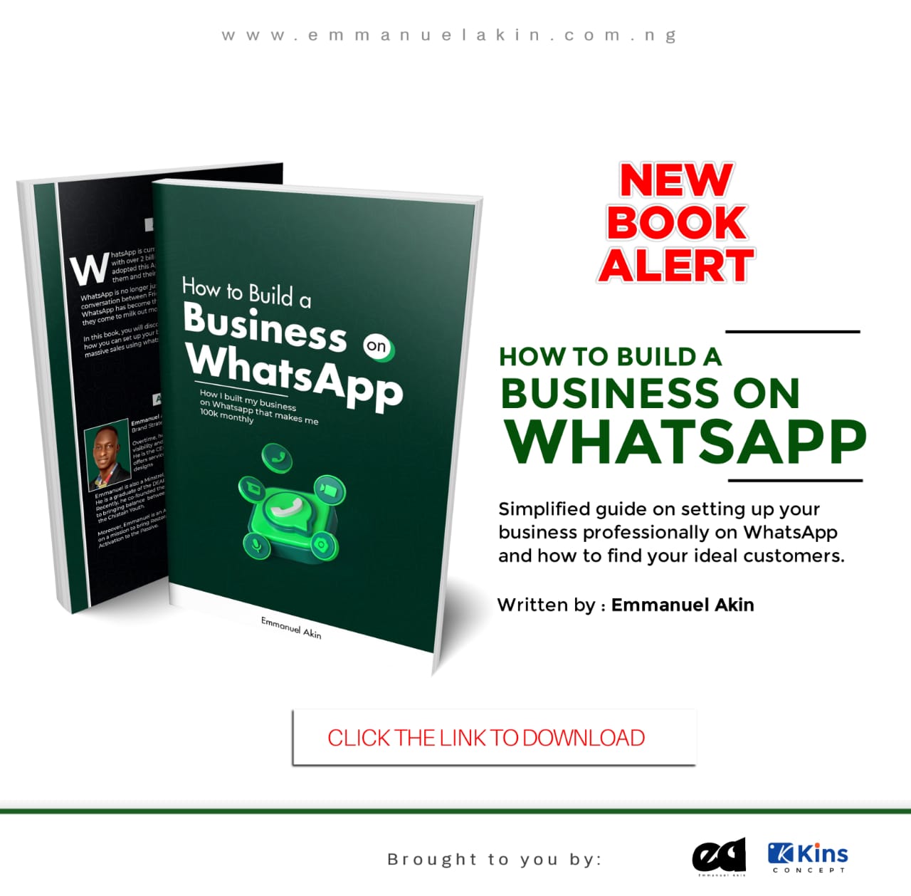 Get HOW TO BUILD A BUSINESS ON WHATSAPP by Emmanuel Akin on Selar