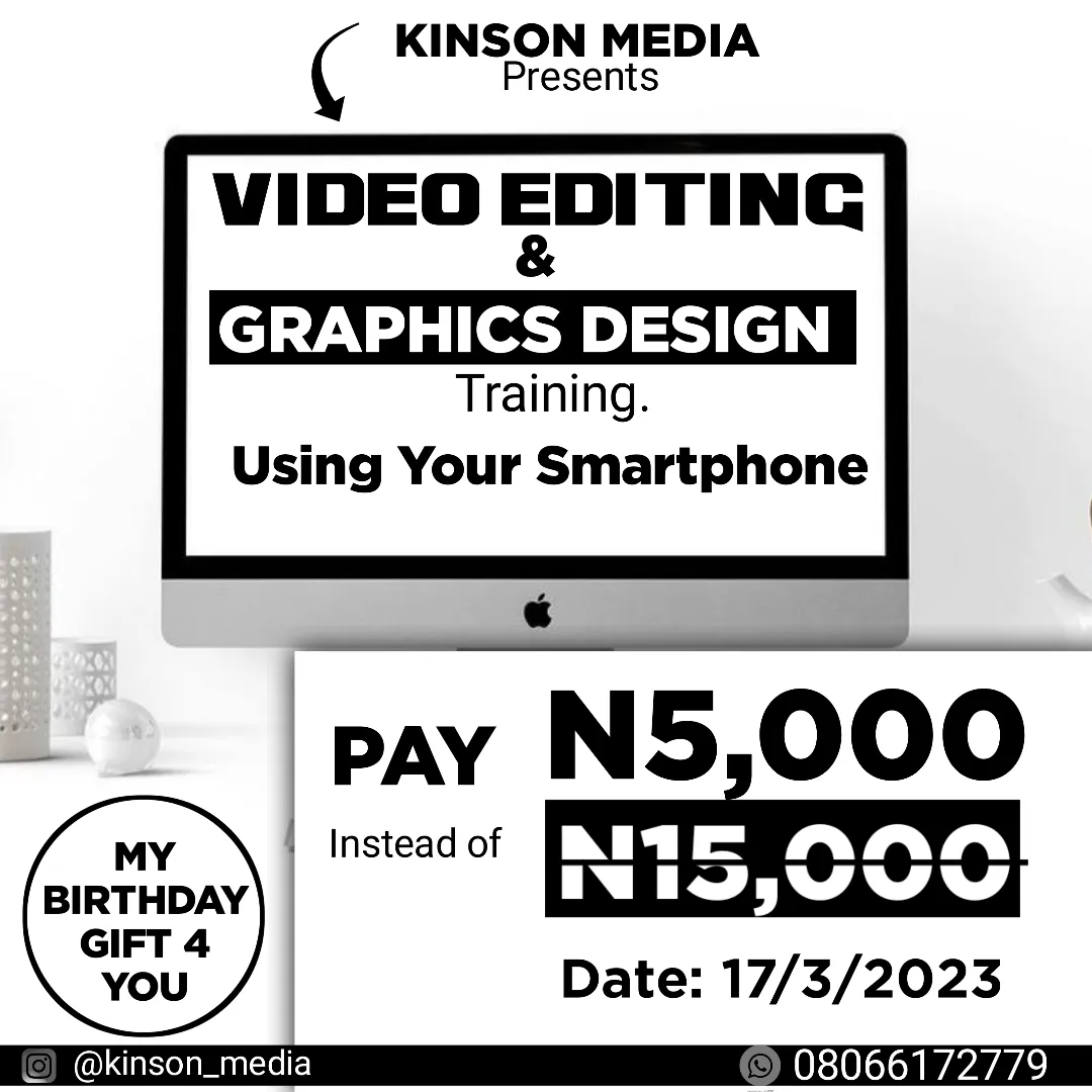 Buy Video editing / graphics design by Akin ogunleye on Selar