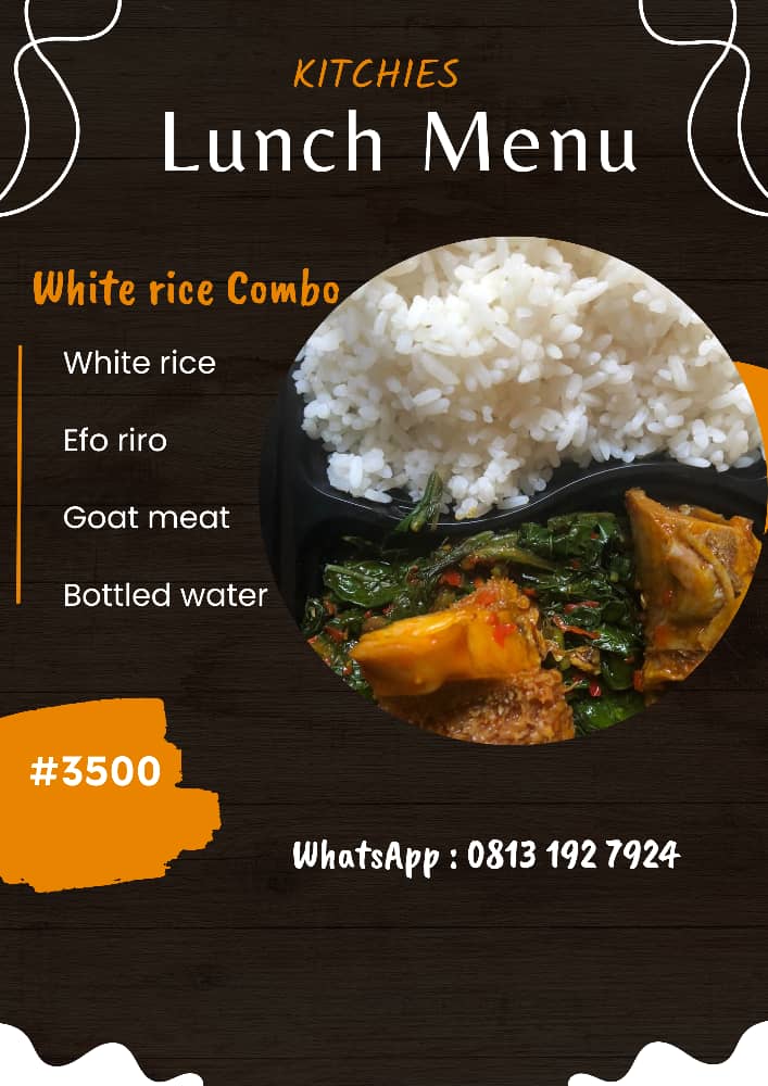 Buy White rice combo by Kitchies.ng on Selar