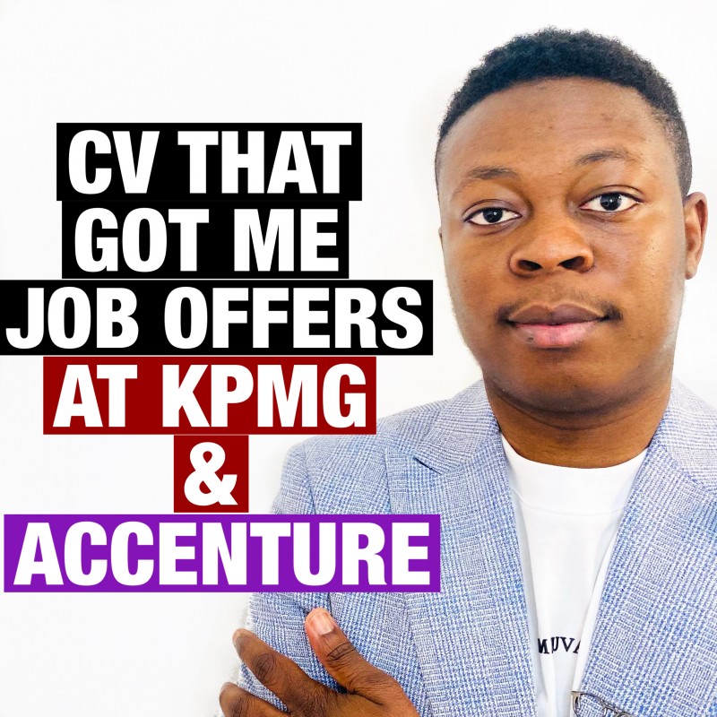 Buy CV THAT GOT ME OFFERS @ KPMG & ACCENTURE (CONSULTING CV) by Kolade ...