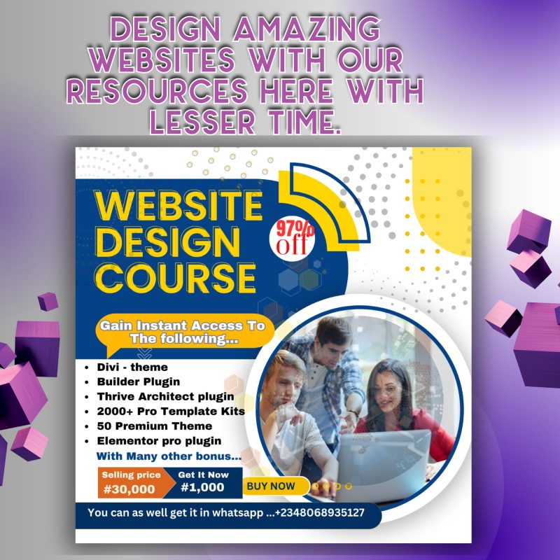 Buy WEBSITE DESIGN PREMUIM PACK by EZE SAMUEL SUNDAY on Selar