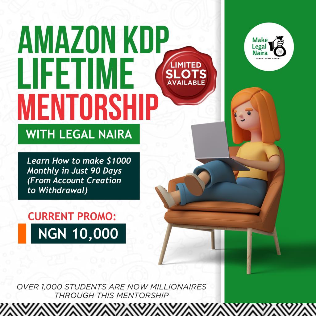 Buy AMAZON KDP LIFETIME MENTORSHIP by ORDER WITH CONFIDENCE on Selar.co