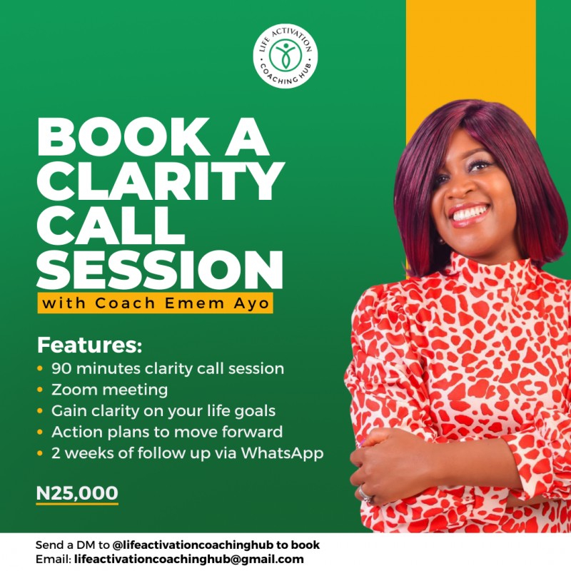 Buy BOOK A 90-MINUTE CLARITY CALL SESSION by Life Activation Coaching ...