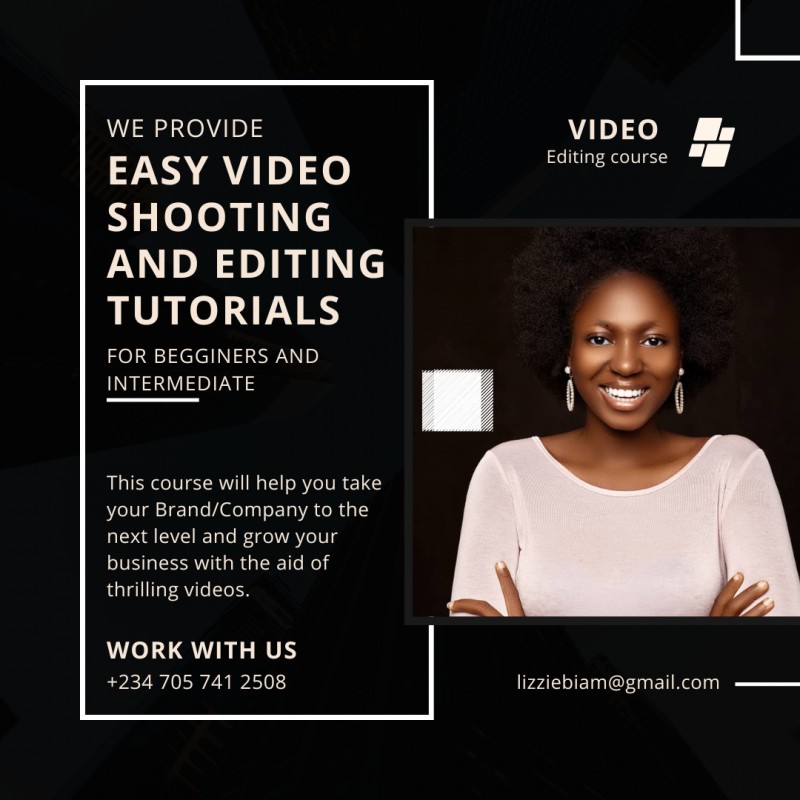 Buy EASY VIDEO EDITING TUTORIAL MODULE 3 by Lizzie Biam on Selar