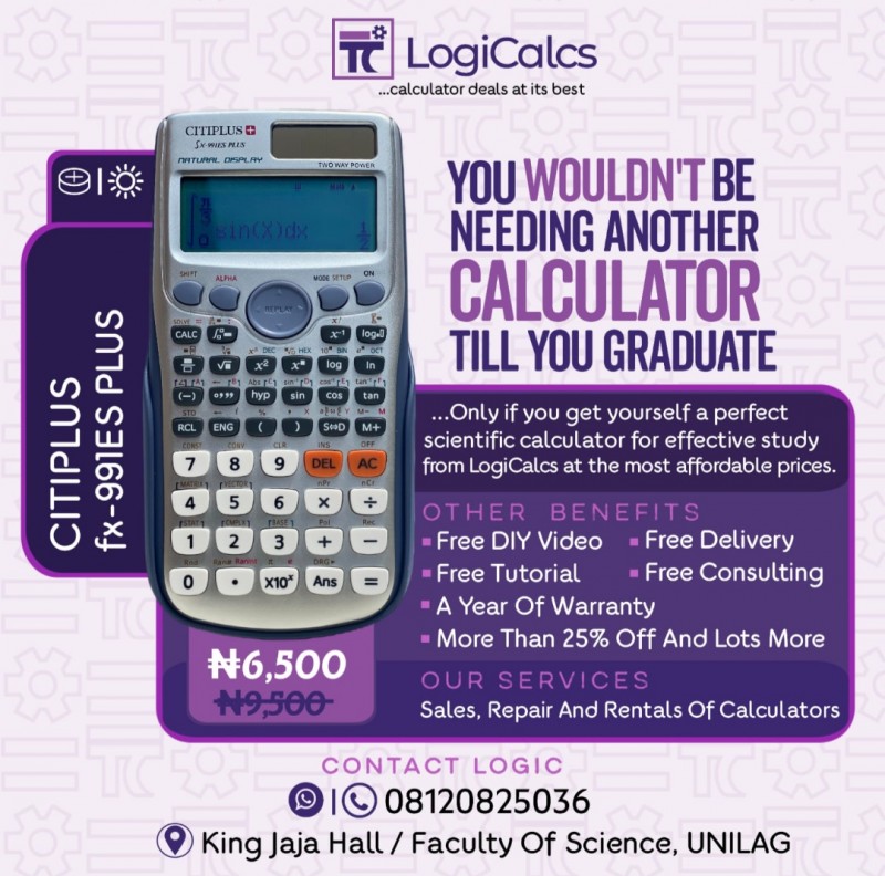 Buy CITIPLUS fx-991ES PLUS by LogiCalcs Enterprise on Selar