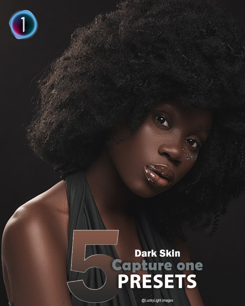 Buy 5 Dark Skin Capture One Presets by LuckyLight on Selar