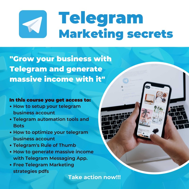 Buy Telegram Marketing secrets by ML DIGITAL on Selar