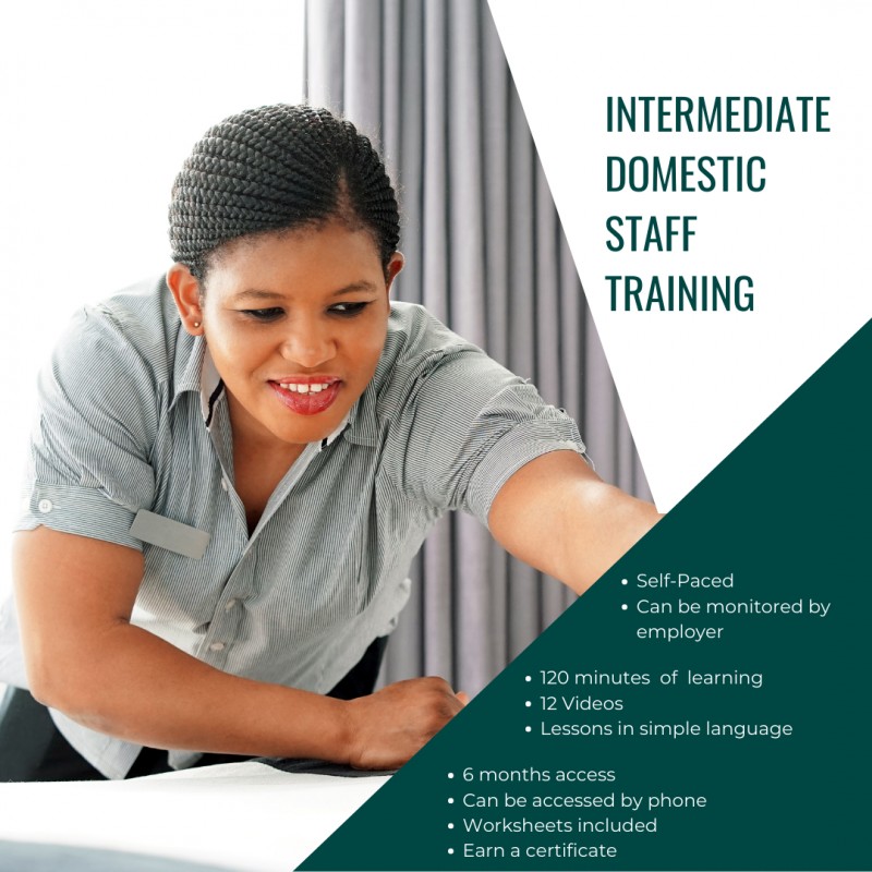 Buy Intermediate Level Domestic Staff Training ( 3-7 years Experience ...
