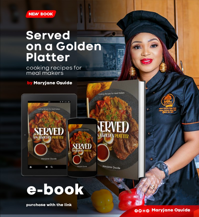 Buy Served on a Golden Platter - cooking recipes for meal makers by MARYJANE ADETUTU OSUIDE on Selar