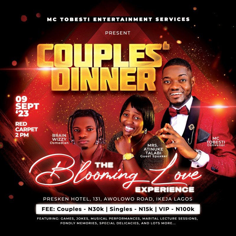Buy Couple Ticket by OLUWATOBI AKINDELE on Selar