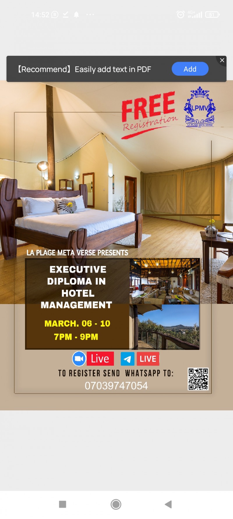 Buy Executive Diploma in Hotel Management by Maden Consults Ltd on Selar