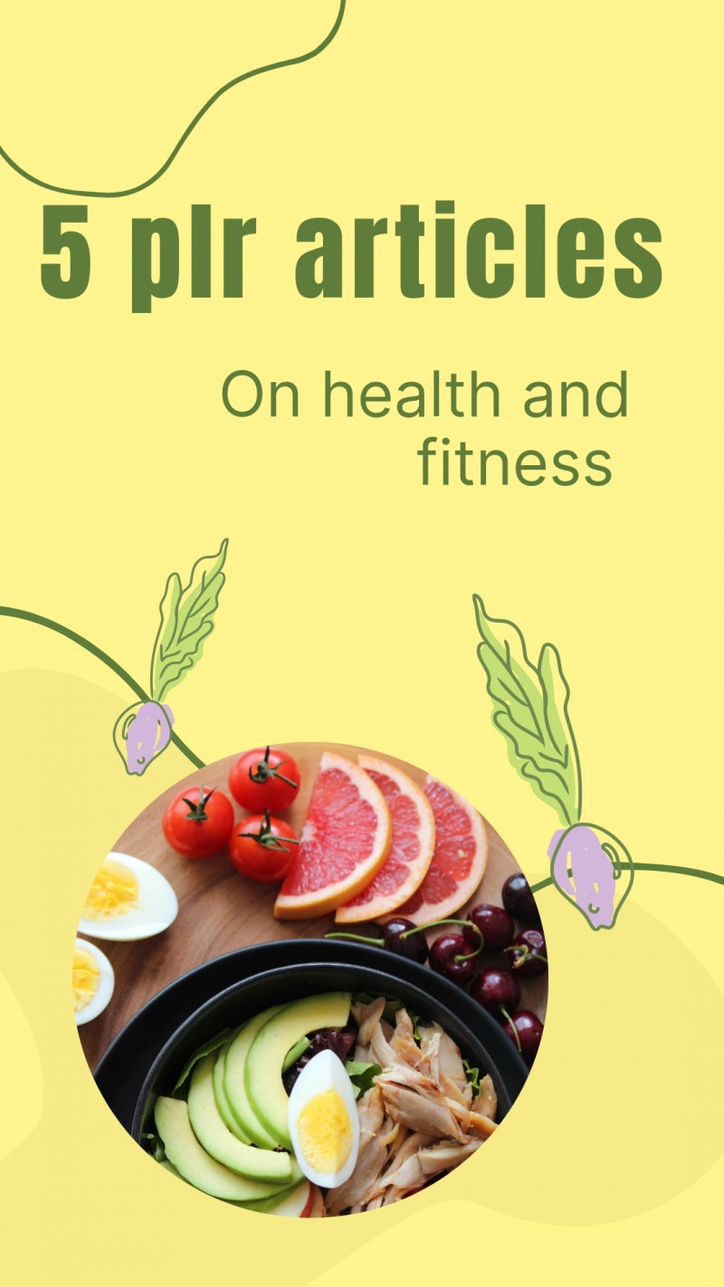 Buy 5 plr articles on health and fitness by Golden Years on Selar