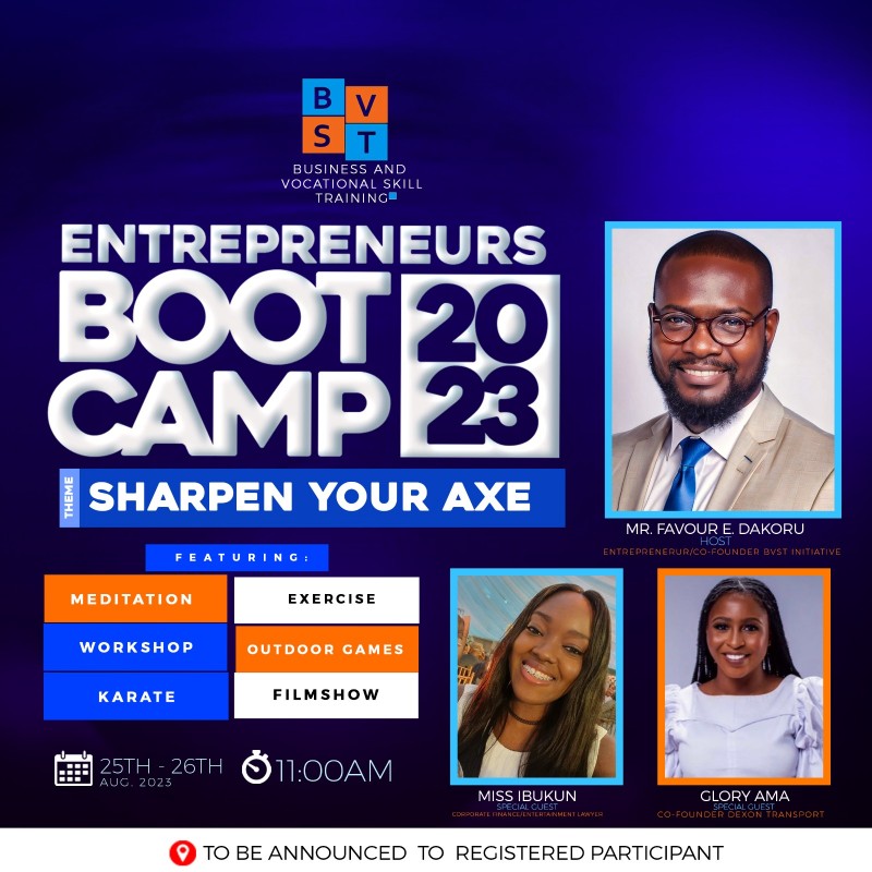 Buy Entrepreneurs Boot Camp 2023 by Dakoru Favour on Selar