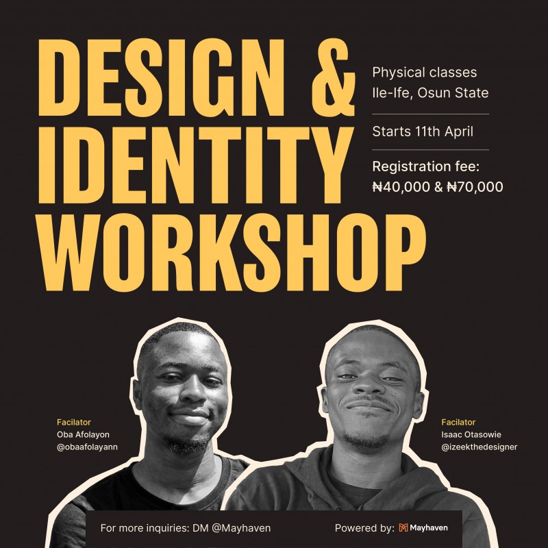 Get DESIGN & IDENTITY WORKSHOP by Mayhaven Hub on Selar