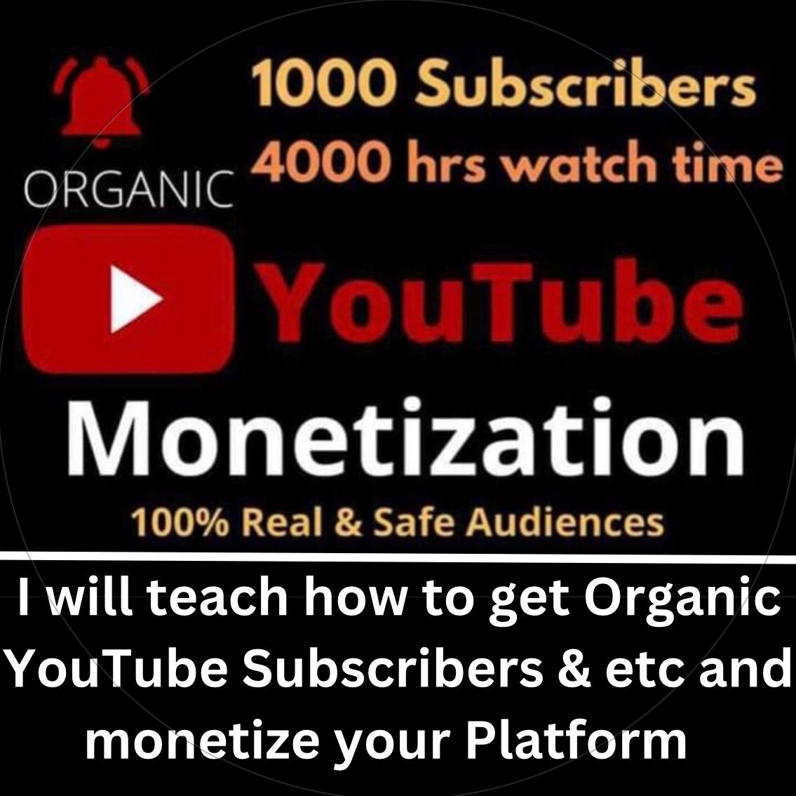 Buy How To Get Organic YouTube Subscribes and Watch Time course by ...