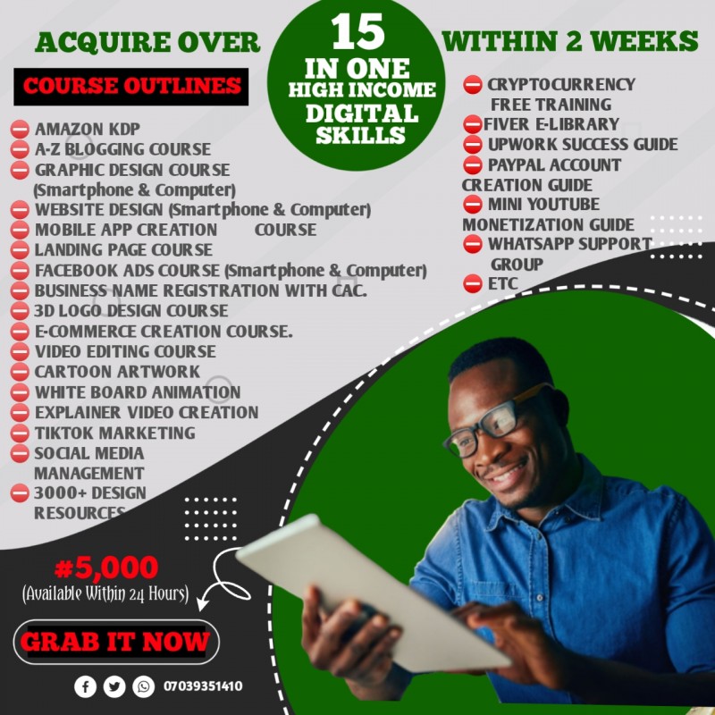 Buy DIGITAL SKILLS COURSES by Digital Skills Institute on Selar