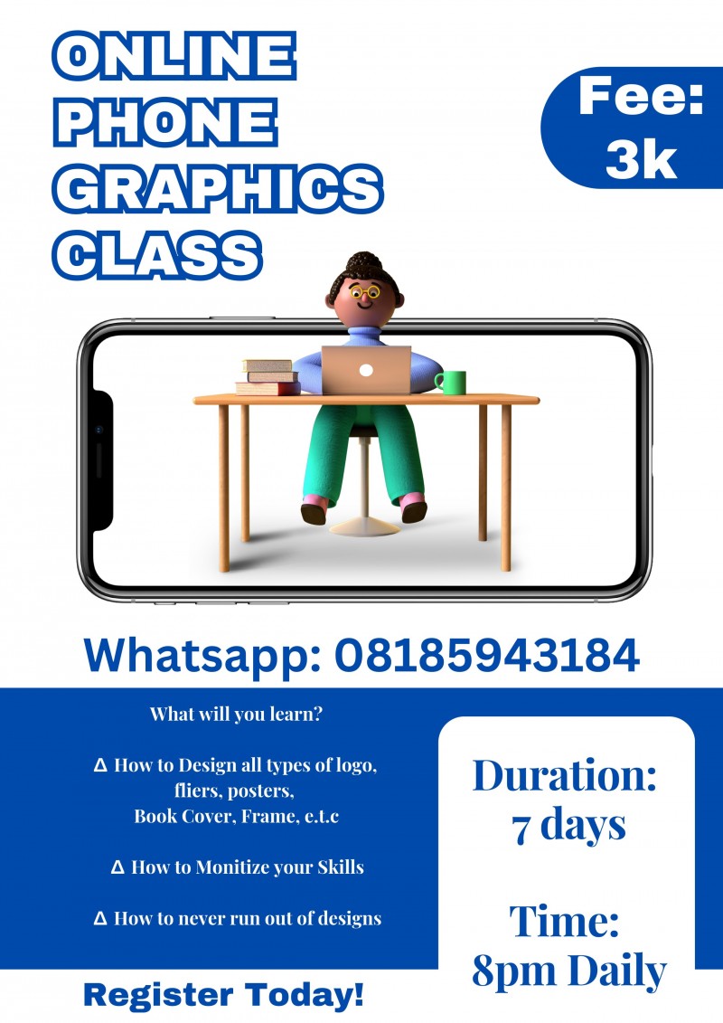 Buy Online Phone Graphics Class by Olubunmi Esther on Selar