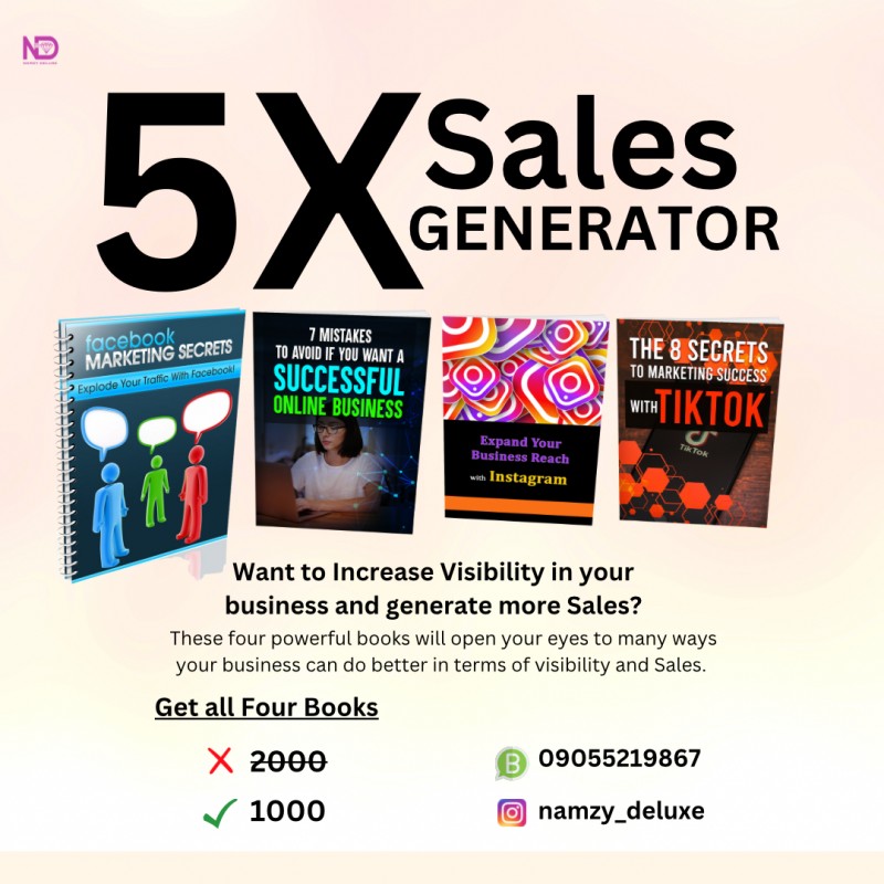 Buy 5X Sales Generator Bundle by Namzy Deluxe on Selar
