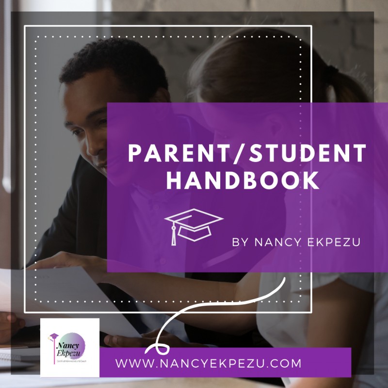 Buy PARENT/STUDENT HANDBOOK (EDITABLE) POLICY MANUAL by Nancy Ekpezu of ...