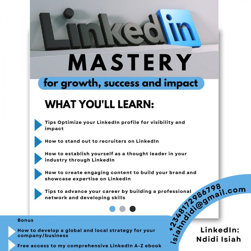 Buy LinkedIn Mastery Training by Ndidi Isiah on Selar