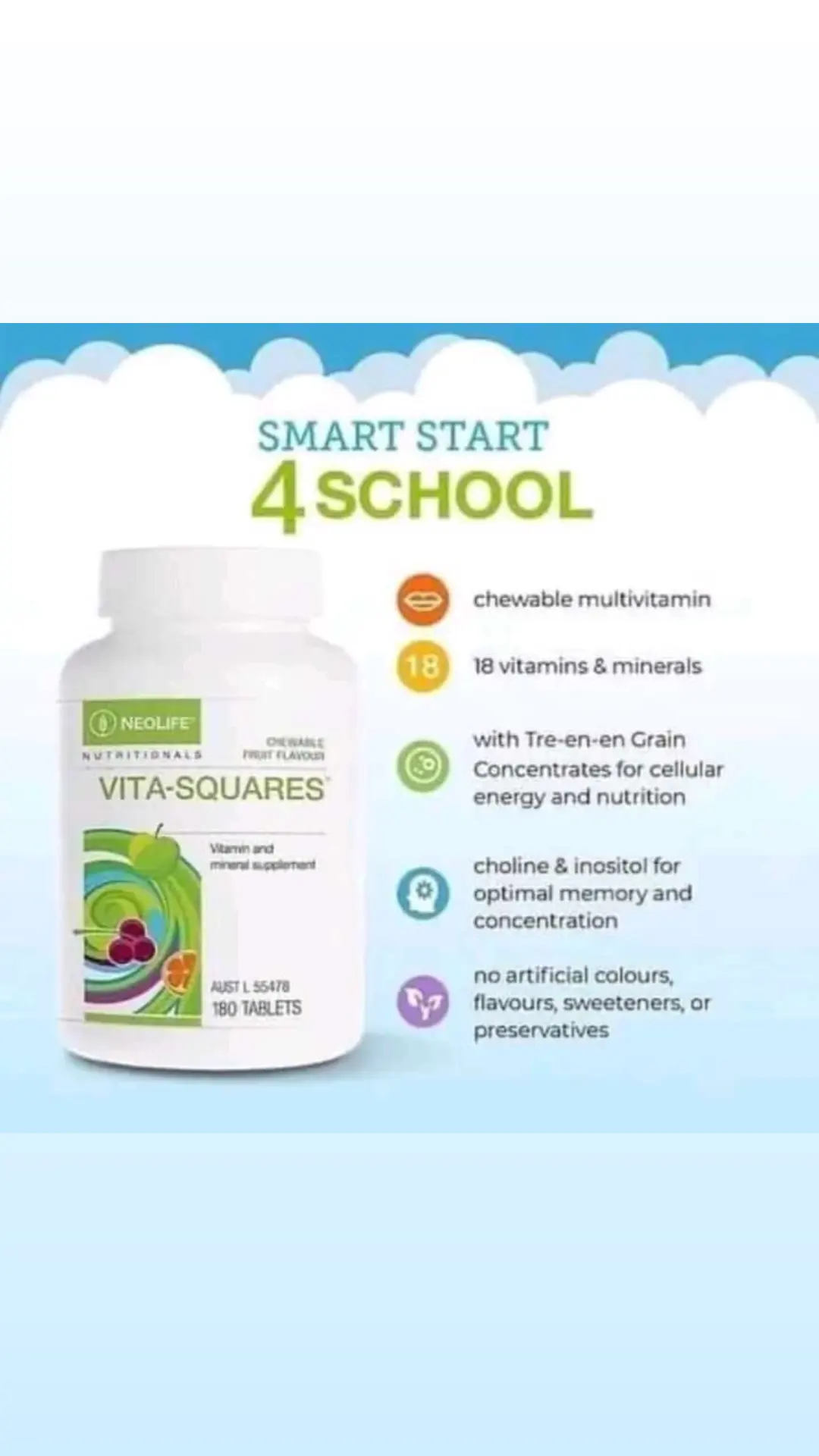 Buy Neo life vita square Chewable multivitamin for children. by NEOLIFE ...