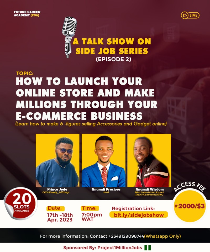 Buy E-commerce Business Webinar by Nnamdi Precious on Selar