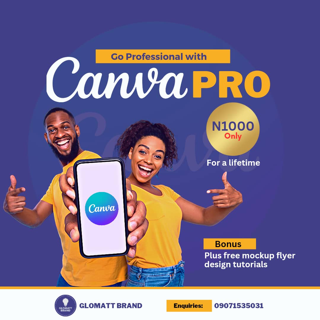 Buy Canva PRO by Nsisong's Matthew on Selar