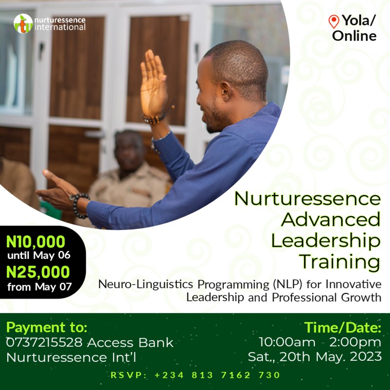 Buy Nurturessence Advanced Leadership Training (NALT) by Thom Idowu ...