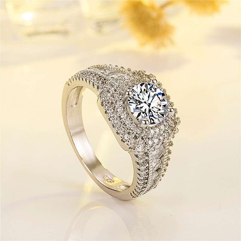 Buy 18K Platinum Silver Diamond Ring by Octavian Star NG on Selar