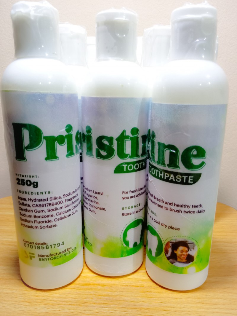 Buy Pristine toothpaste (Antiplaque, tooth decay treatment, whitening ...