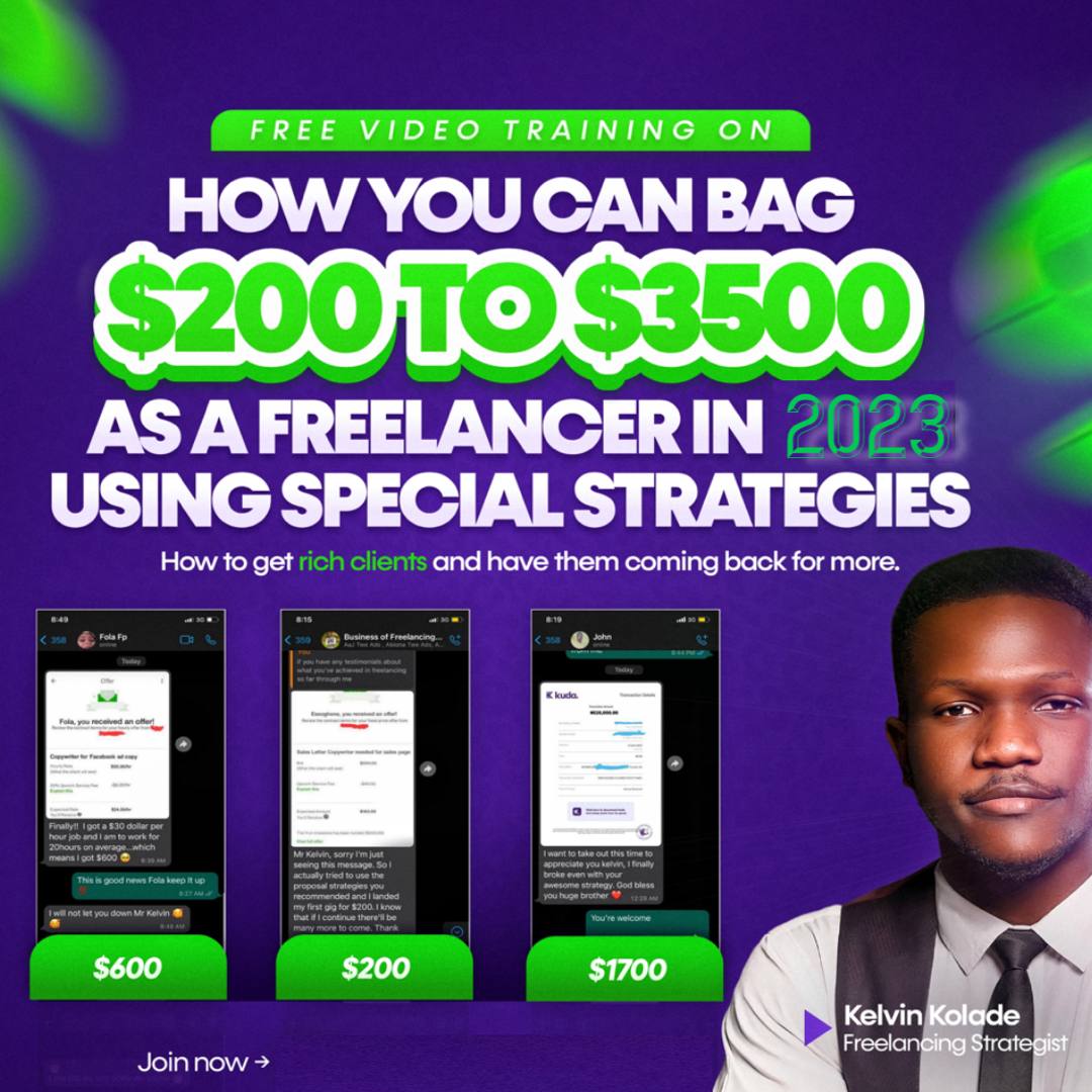 Buy 3 in 1 freelance course by Umukoro Okeoghene on Selar