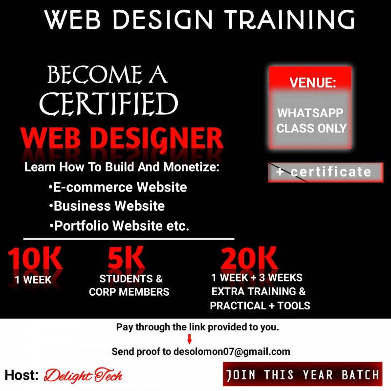 Buy Web Development (Full Course) by Delight Tech on Selar