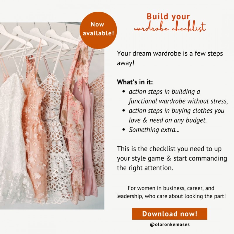 Get Build your Wardrobe Checklist by Olaronke Moses on Selar.co