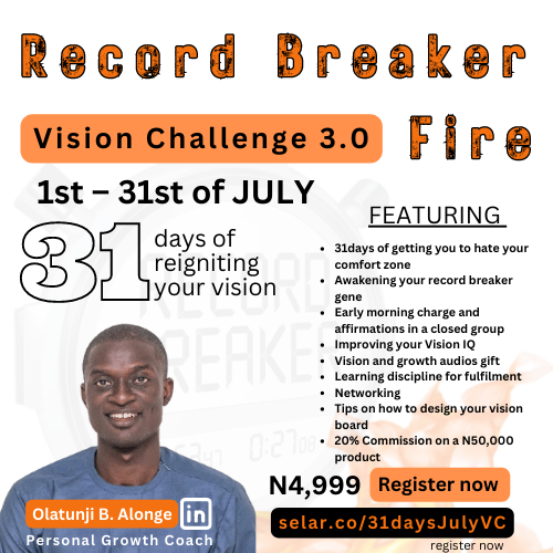 Buy Vision Challenge 3.0 by Olatunji B. Alonge on Selar