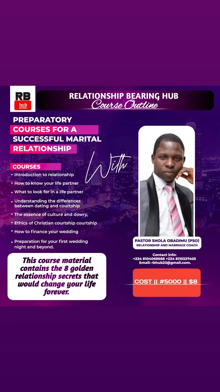 Buy RELATIONSHIP COURSE MATERIAL by Oluoba's Transformational store on ...