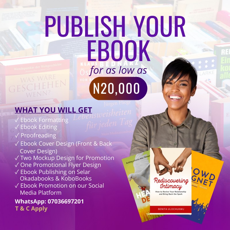Buy Publish Your Ebook Offer by Oluwabori Soyele on Selar