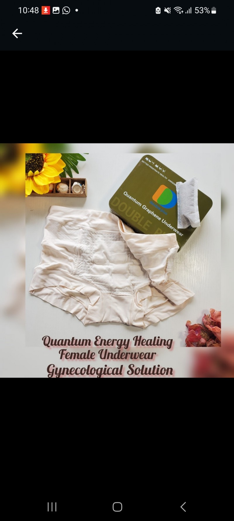 Buy Quantum Energy Healing Female Underwear by Onyeka Ekeji on Selar