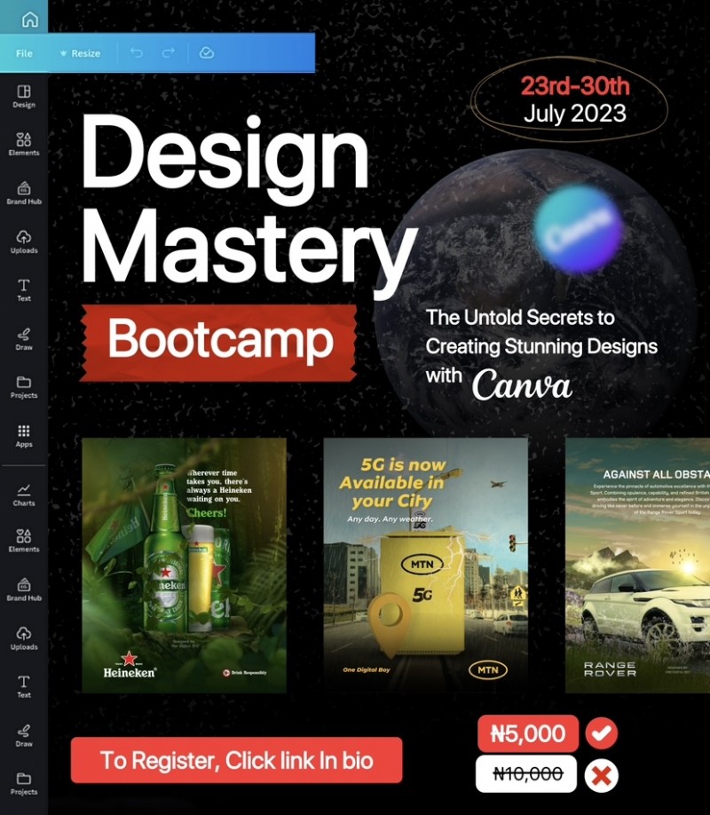 Buy Design Mastery Bootcamp by Onedigitalboy on Selar.co