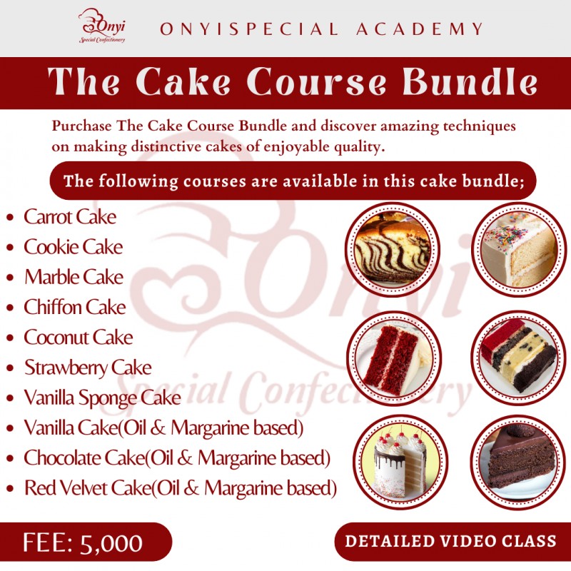 Buy CAKE COURSE BUNDLE by Onyispecial Confectionery on Selar