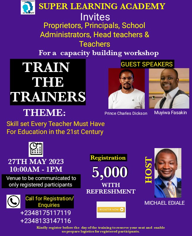 Buy Capacity building workshop training for Educators (Train the Trainers) by ORANGE MALL on Selar