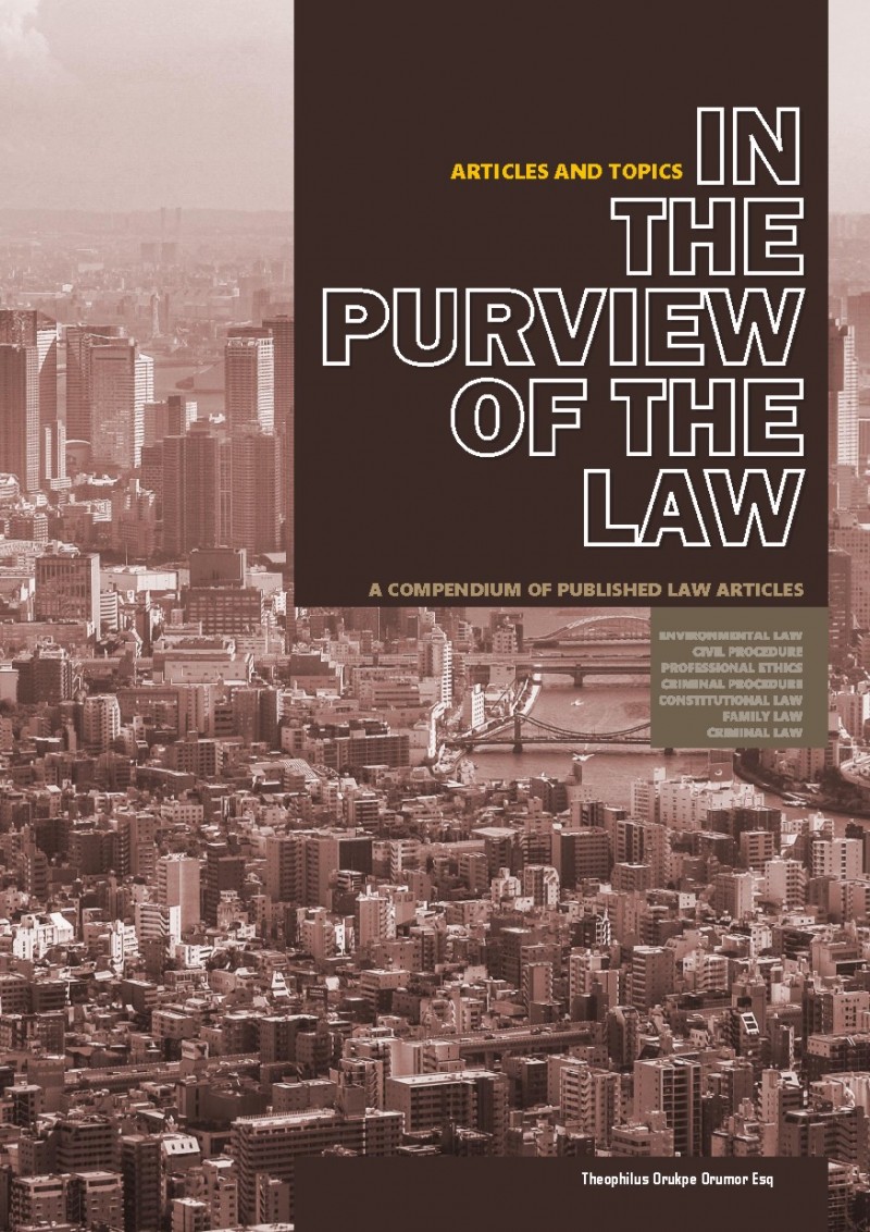 Buy Articles and topics in the purview of the law by Theophilus orumor ...