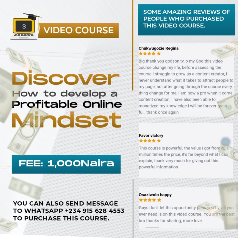 Buy HOW TO BUILD A PROFITABLE ONLINE MINDSET by DIGITAL WORLD on Selar