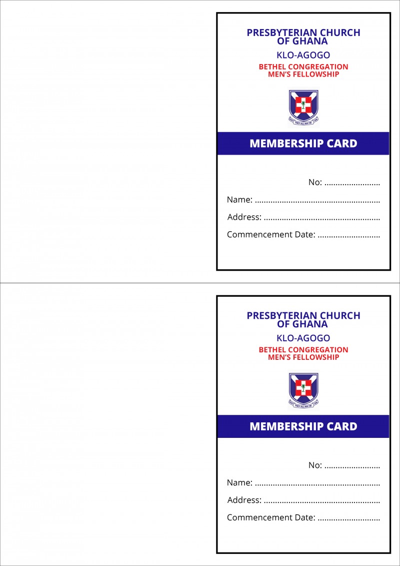 Buy Membership Card / Local Welfare by Opoku Afriyie Solomon on Selar
