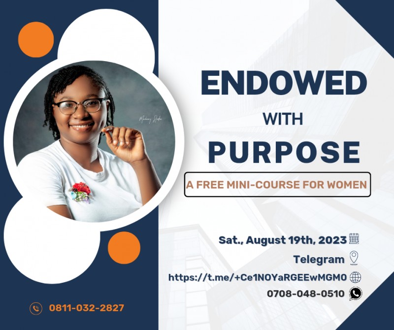 Buy ENDOWED WITH PURPOSE MINI-COURSE FOR YOUNG WOMEN by Phebe Christian on Selar