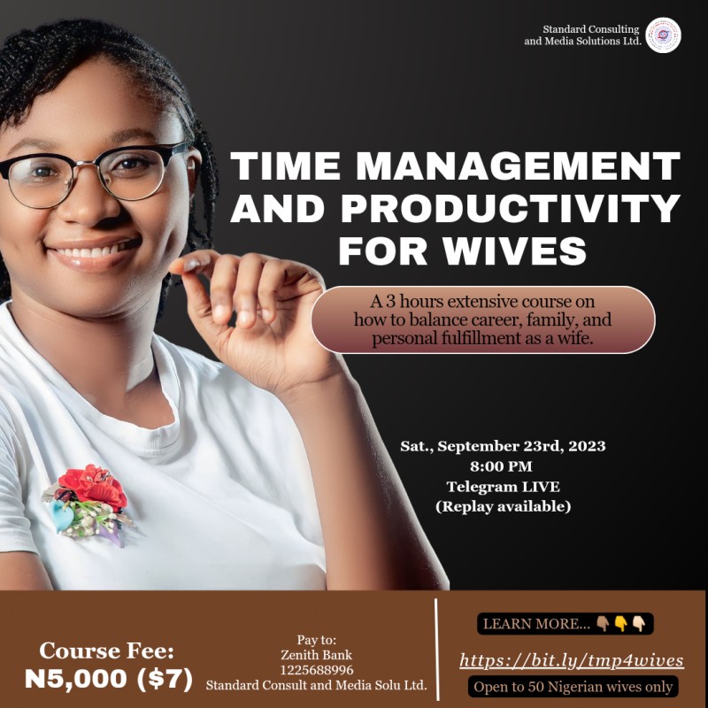 Buy Time Management and Productivity for Wives by Phebe Christian on Selar