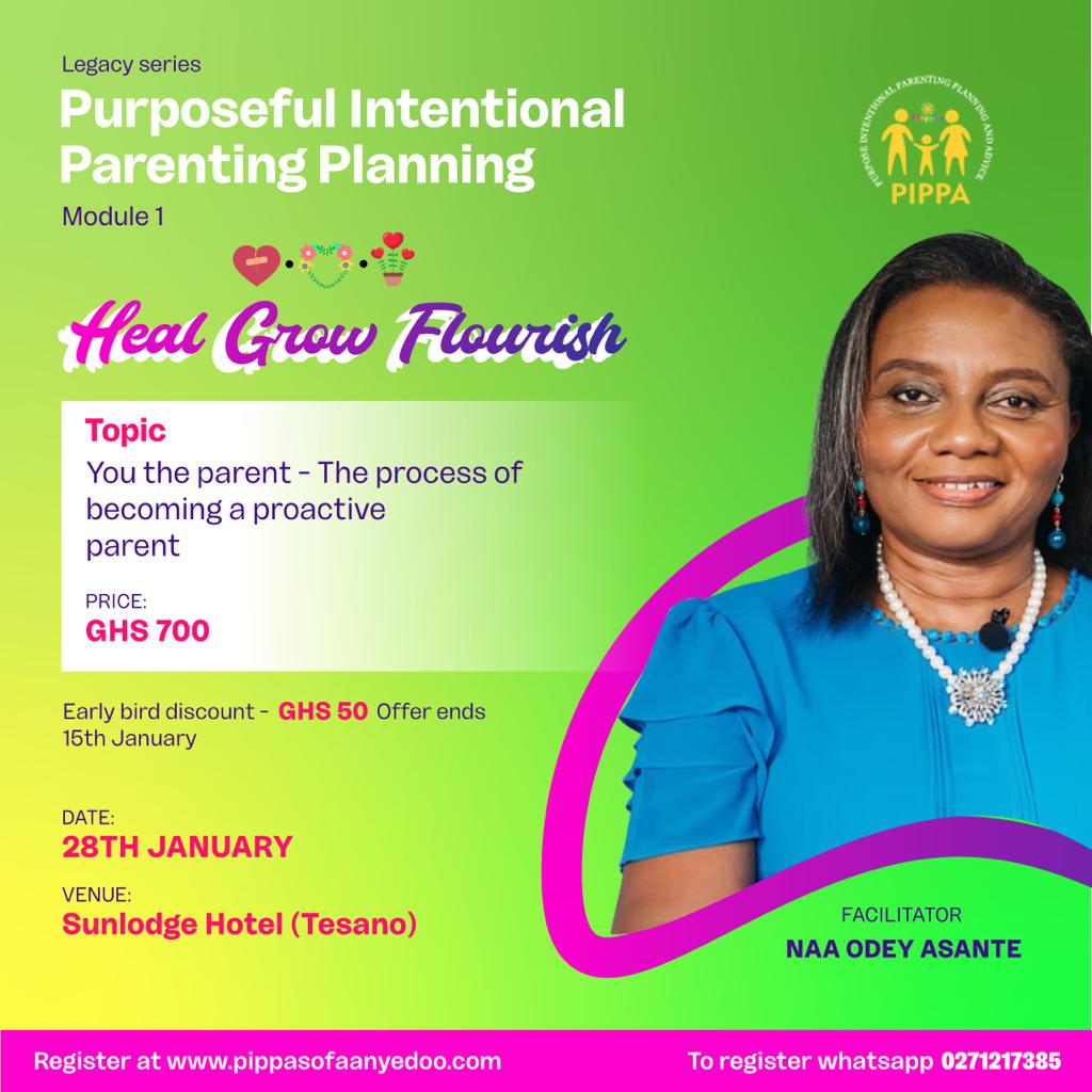 Buy Purposeful Intentional Parenting Planning Workshop 1- Heal- Grow- Flourish by Naa Asante on ...