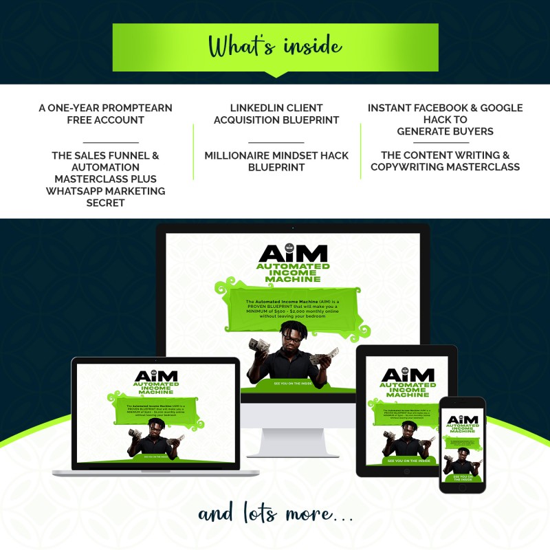 Buy ON-DEMAND AUTOMATED INCOME MACHINE {AIM} IS A PROVEN BLUEPRINT THAT ...